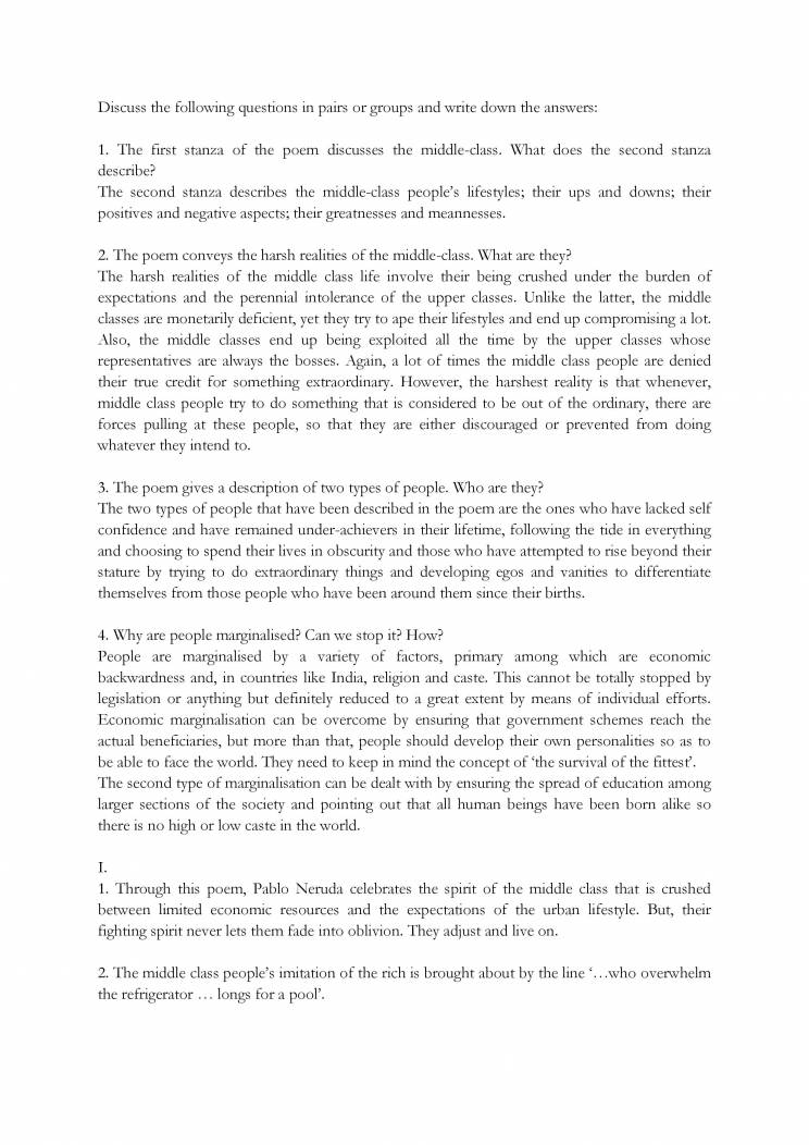 Practice Notes On English Literature - Notes - LearnPick India