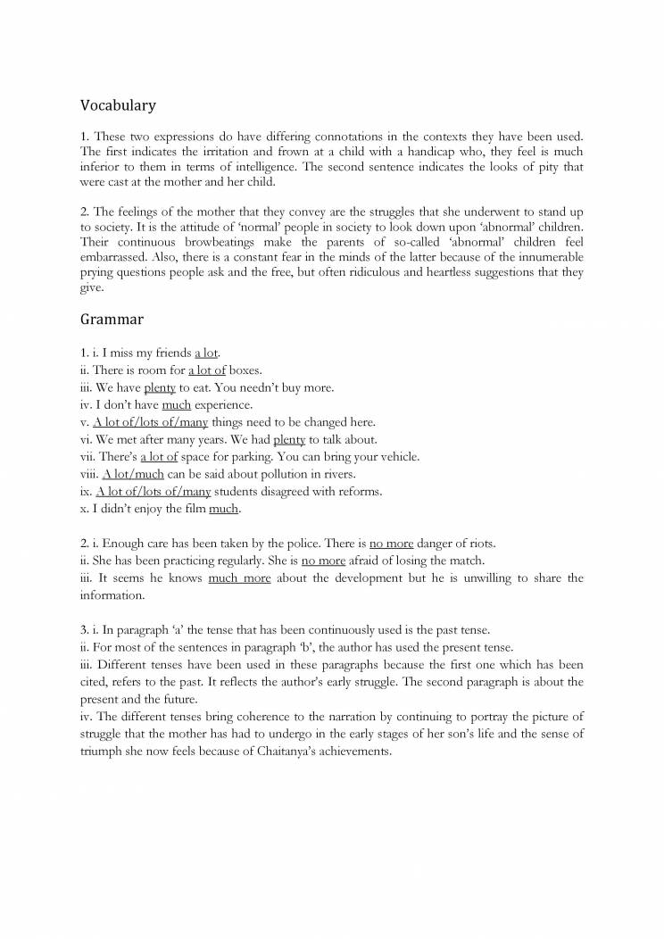 Notes On English Lesson For Practice - Notes - LearnPick India