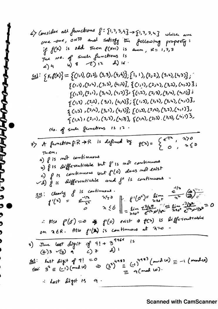Notes On B Stat Study Material For Isi Notes Learnpick India