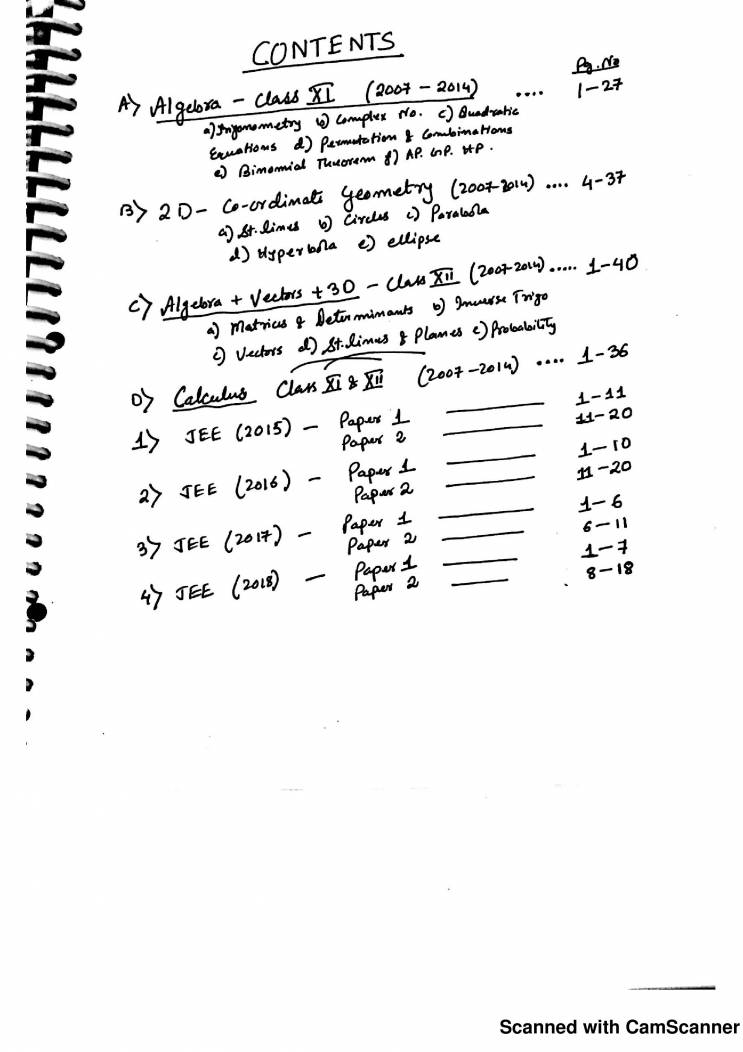 Notes On JEE ADVANCED Fully Solved (2007-2018) - Notes - LearnPick India