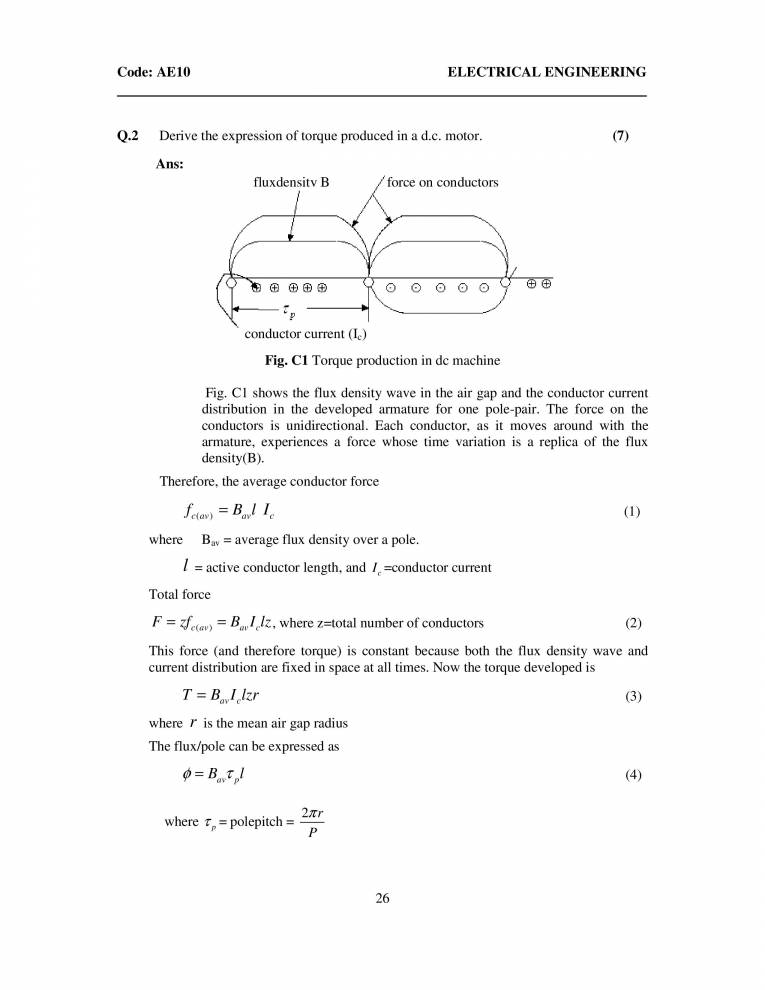 Electrical System Sample Note - Notes - LearnPick India