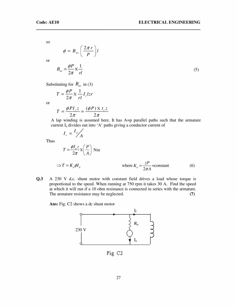 Electrical System Sample Note - Notes - LearnPick India
