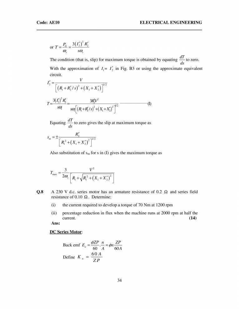 Electrical System Sample Note - Notes - LearnPick India