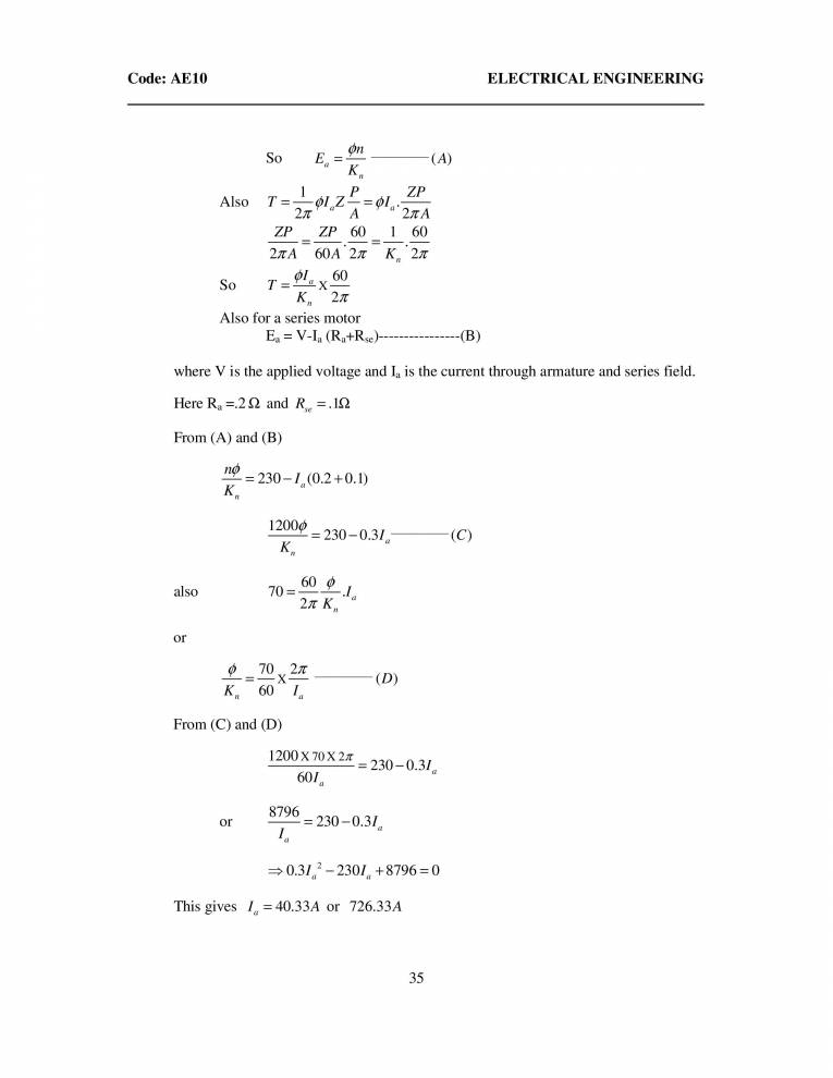 Electrical System Sample Note - Notes - LearnPick India