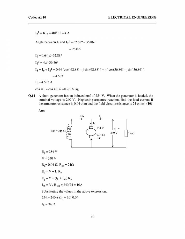Electrical System Sample Note - Notes - LearnPick India