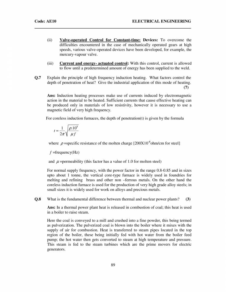 Electrical System Sample Note - Notes - LearnPick India