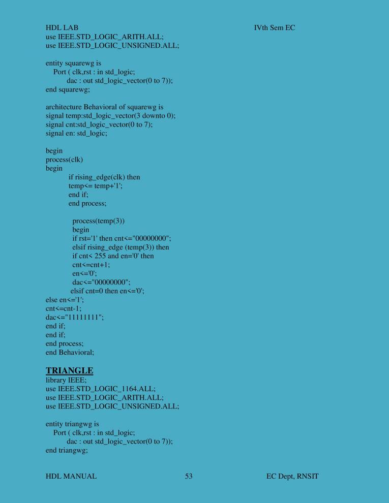 HDL Lab Manual - Notes - LearnPick India