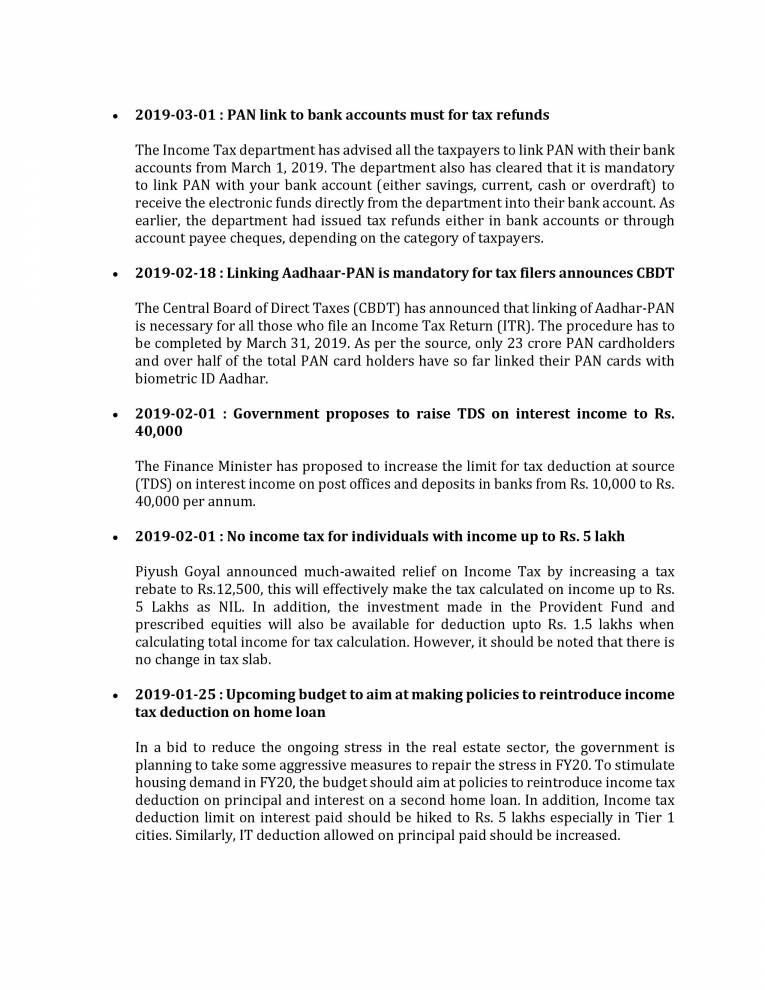 Short Notes On TDS Rates - Notes - LearnPick India