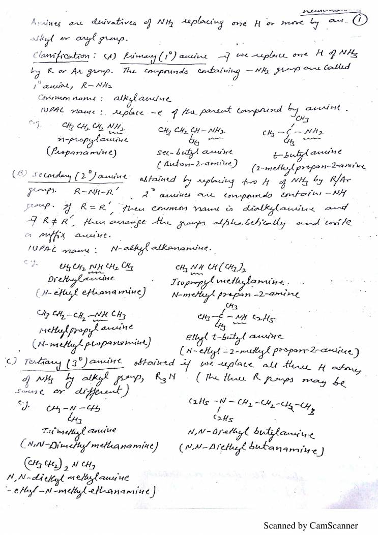 Notes On Ray Optics & Amines - Notes - LearnPick India