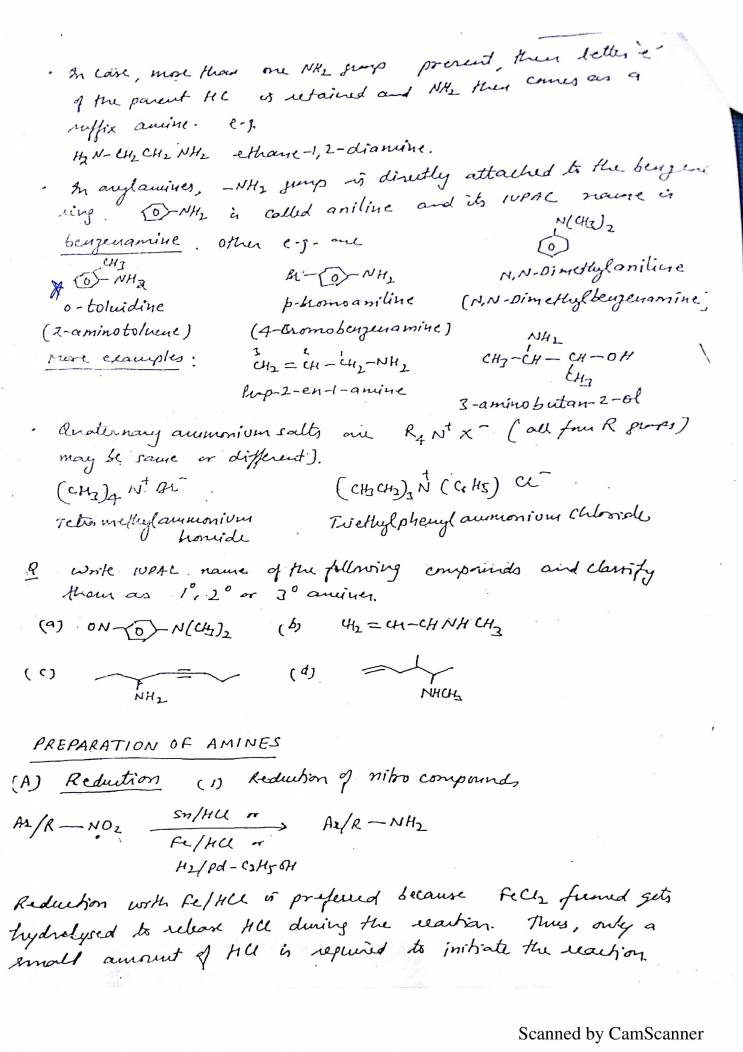 Notes On Ray Optics & Amines - Notes - LearnPick India