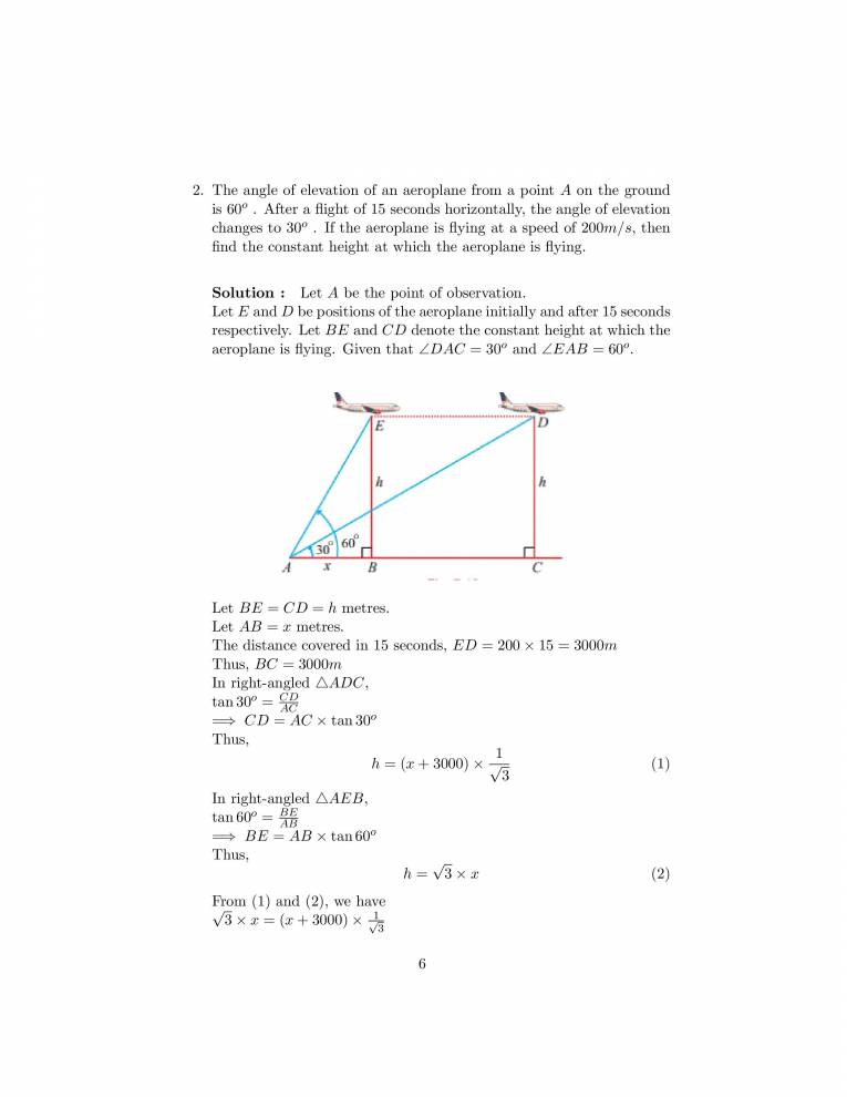 Height And Distance - Notes - LearnPick India