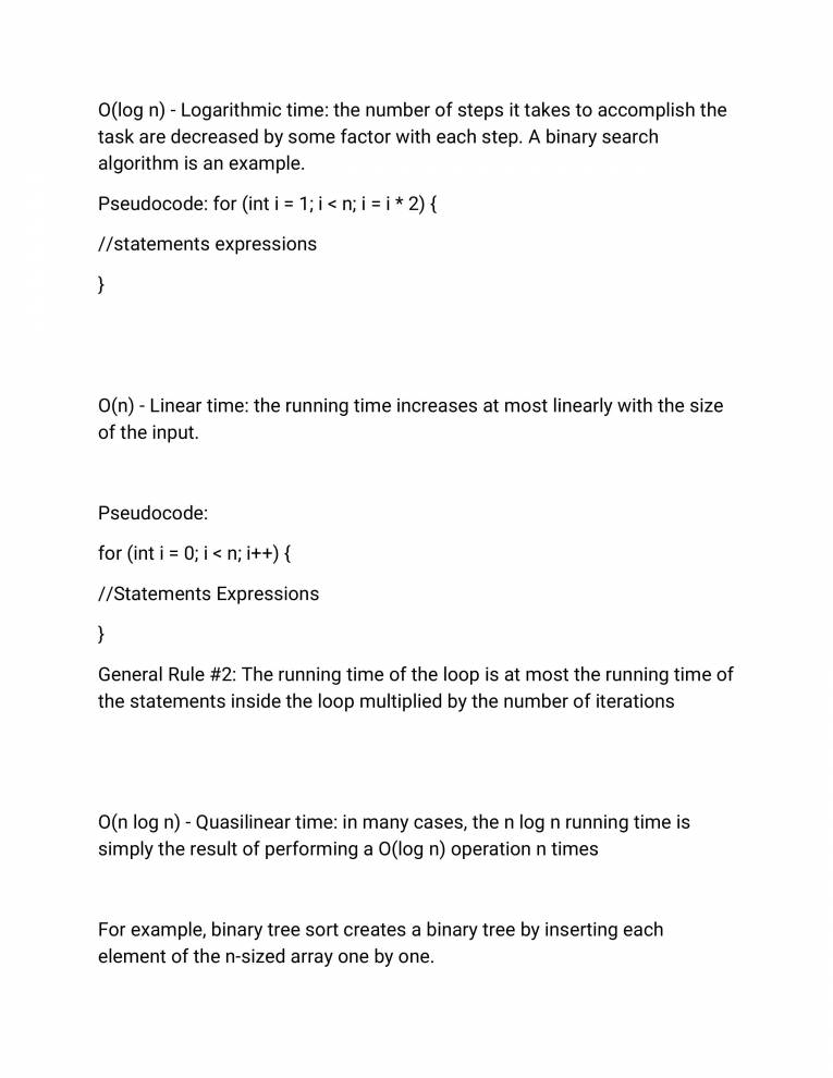 Notes On Time Complexity - Notes - LearnPick India
