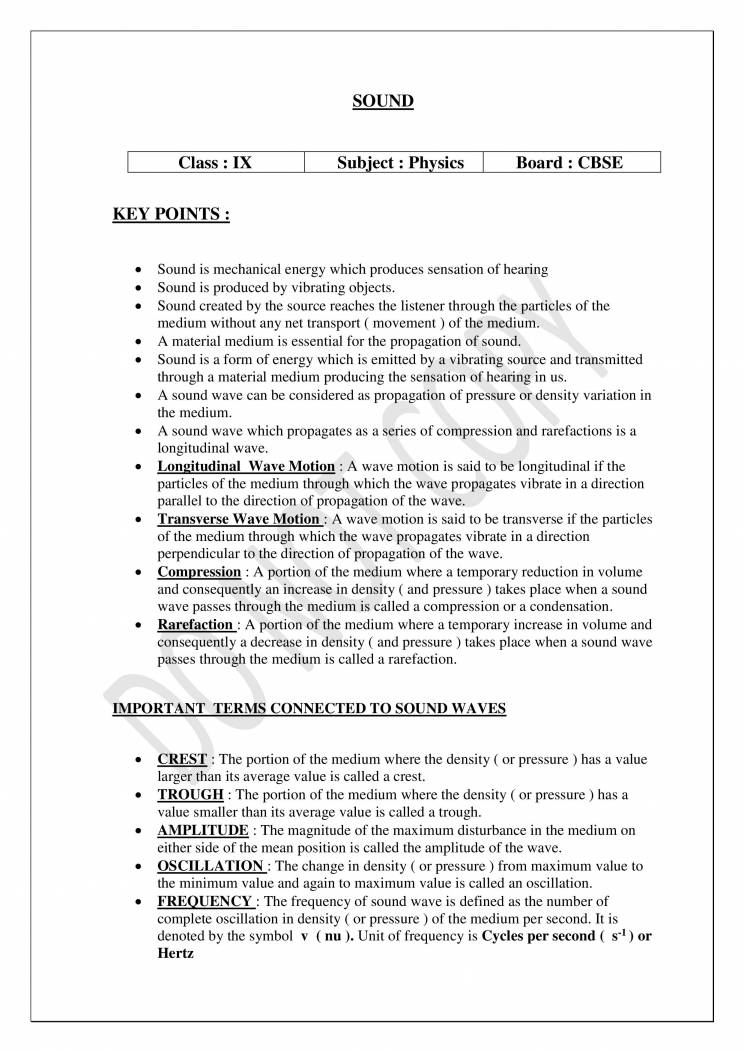 KEY POINTS - Notes - LearnPick India