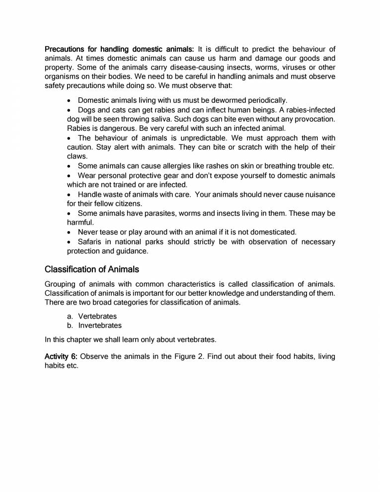 Notes On Animals - Notes - LearnPick India