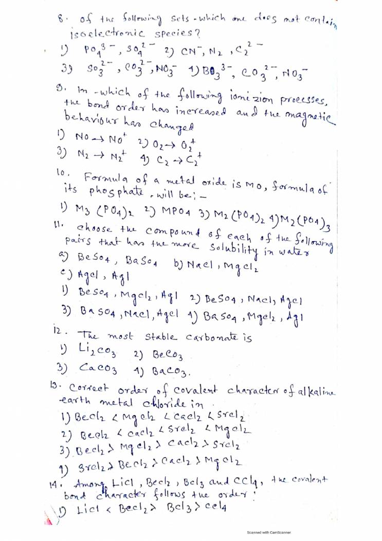 Notes On Chemical Bonding And Periodic Table - Notes - LearnPick India