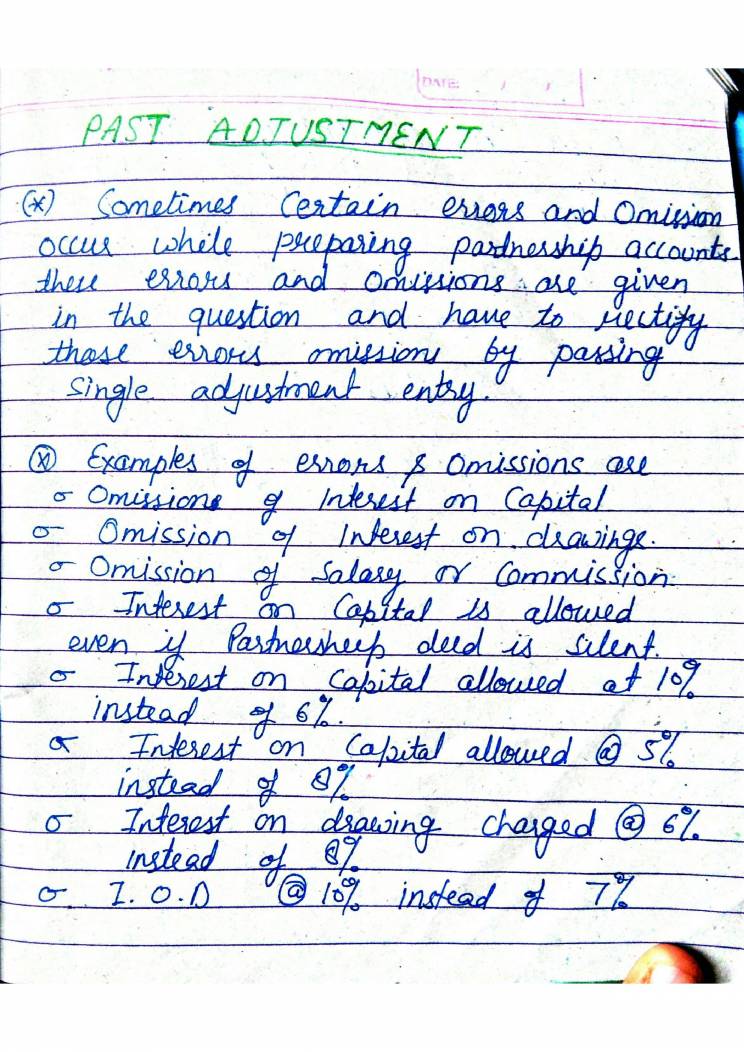 Notes On Class - 12 Accountancy (Partnership Fundamentals) - Notes ...