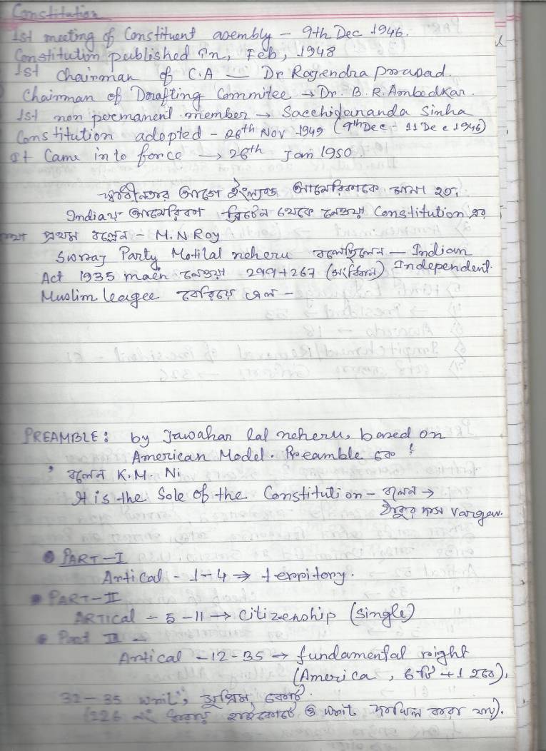 Constitution - Notes - LearnPick India