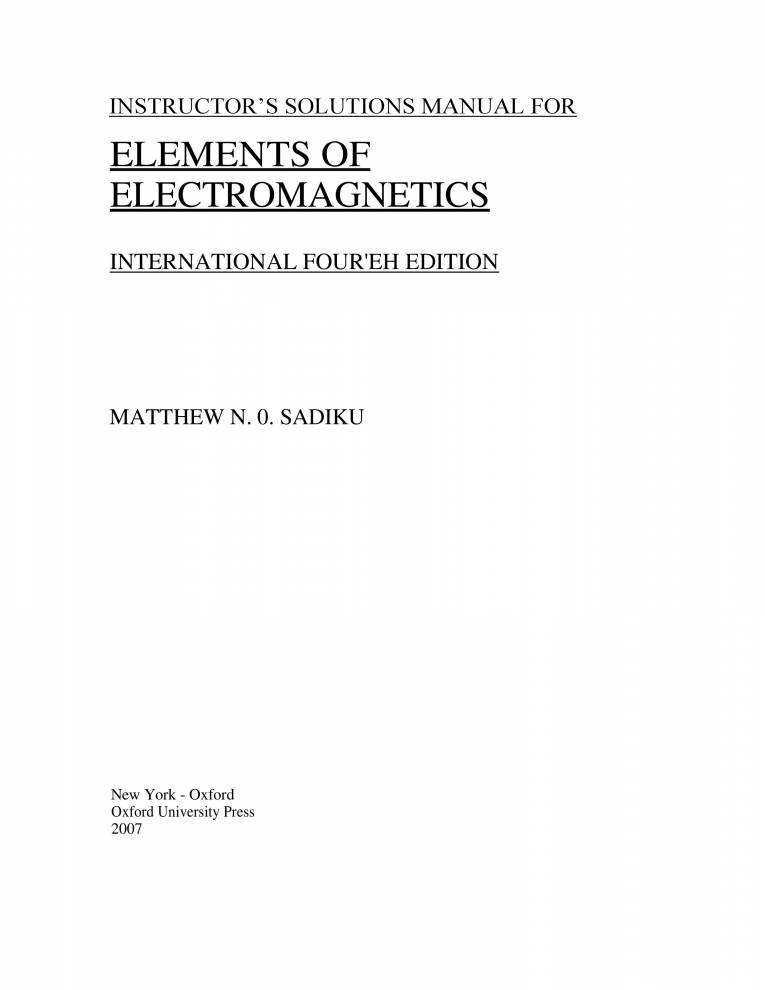 Notes On Electro Magnetic Theory - Notes - LearnPick India