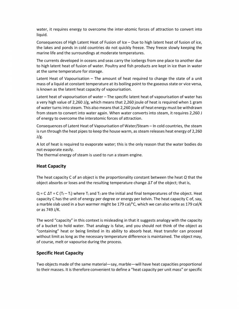 Notes On Heat - Notes - LearnPick India