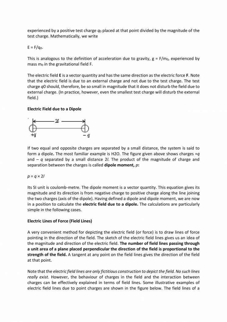 Notes On Electricity - Notes - LearnPick India
