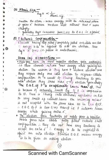 Classification Of Elements (Class 11) - Notes - LearnPick India