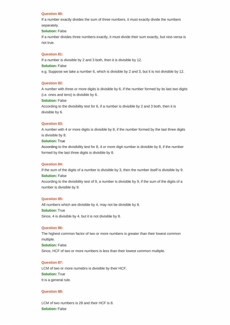 Notes On Number System (Class 6) - Notes - LearnPick India