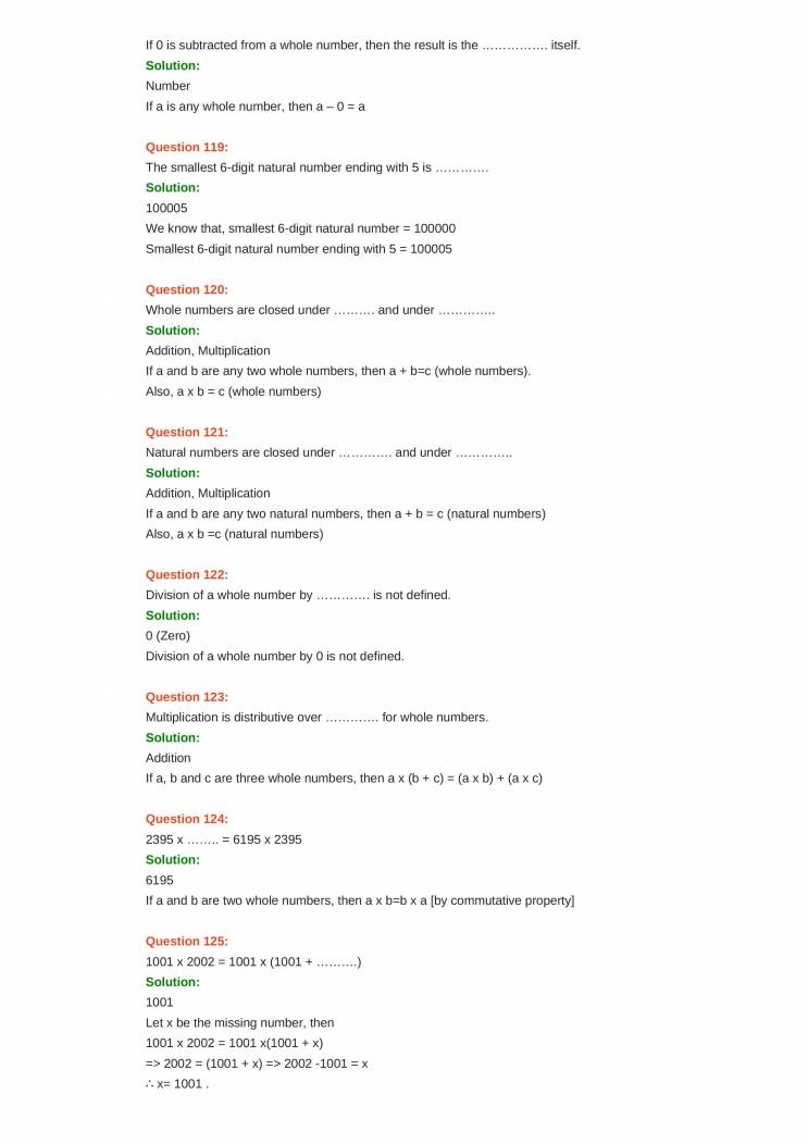 Notes On Number System (Class 6) - Notes - LearnPick India