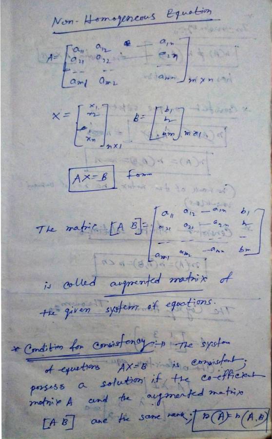 Notes On Linear Algebra - Engineering Mathematics - Notes - LearnPick India