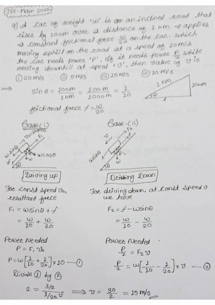 Note On JEE Solved Previous Year Questions - Notes - LearnPick India