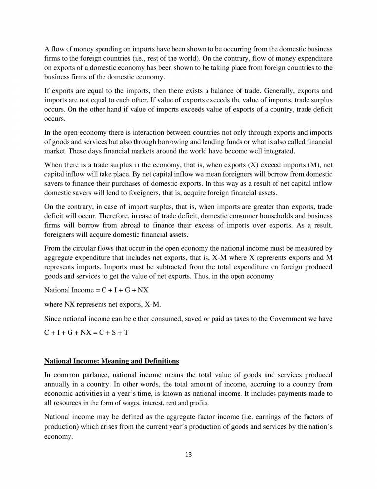 Notes On Macro Economic - Notes - LearnPick India