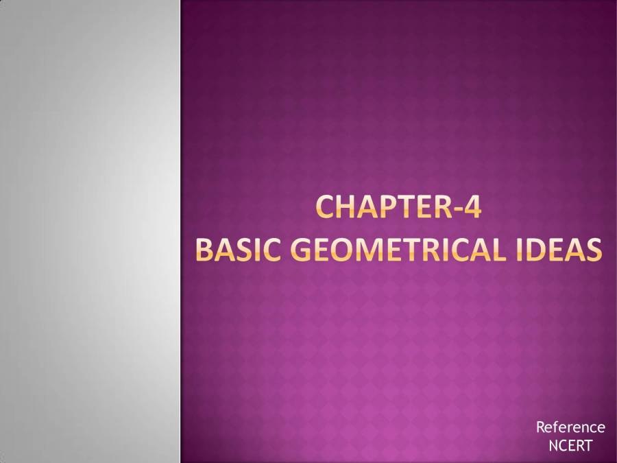 Basic Geometrical Ideas - Notes - LearnPick India