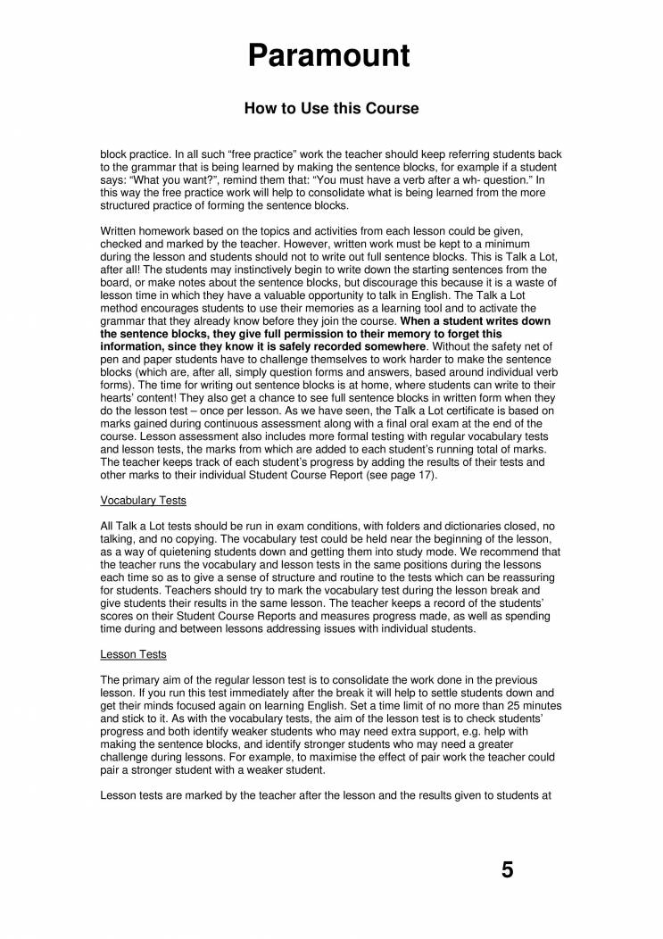 Note On Spoken English - Notes - LearnPick India