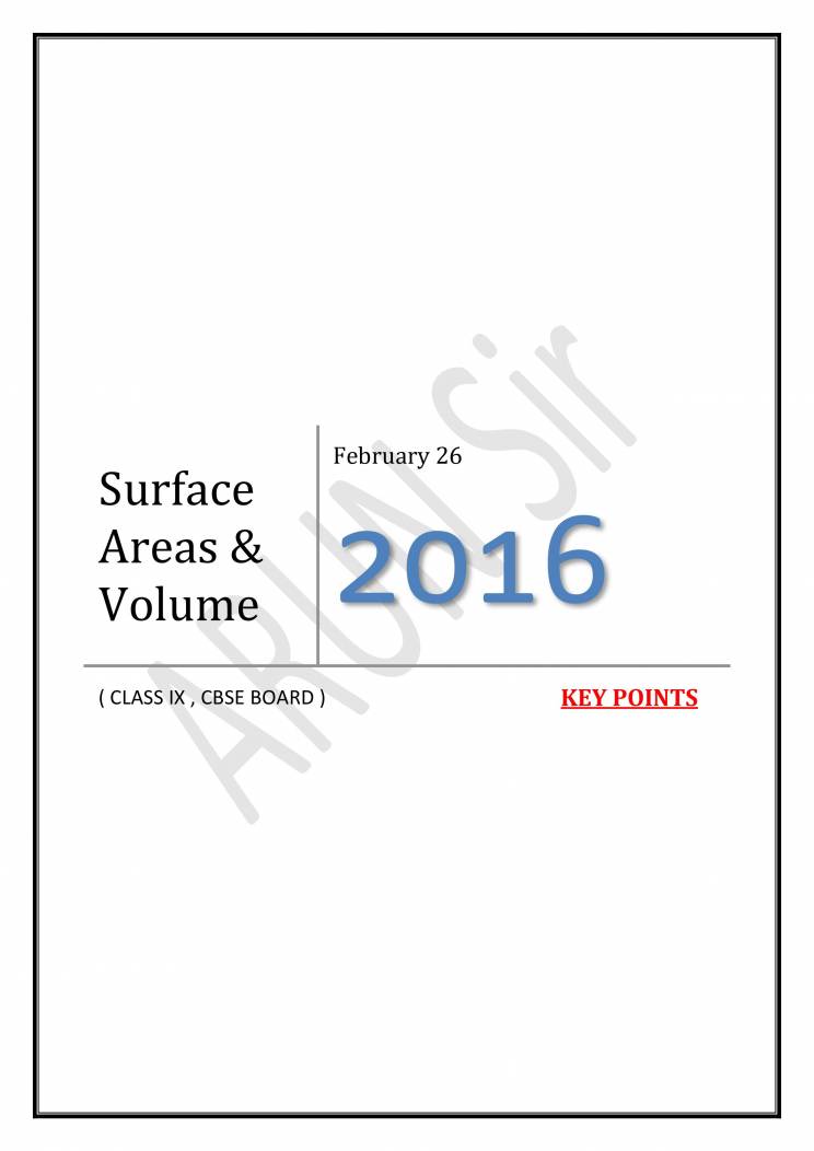 KEY POINTS - Notes - LearnPick India