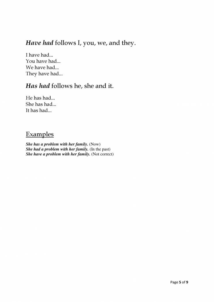 Note On Uses Of Have And Has - Notes - LearnPick India