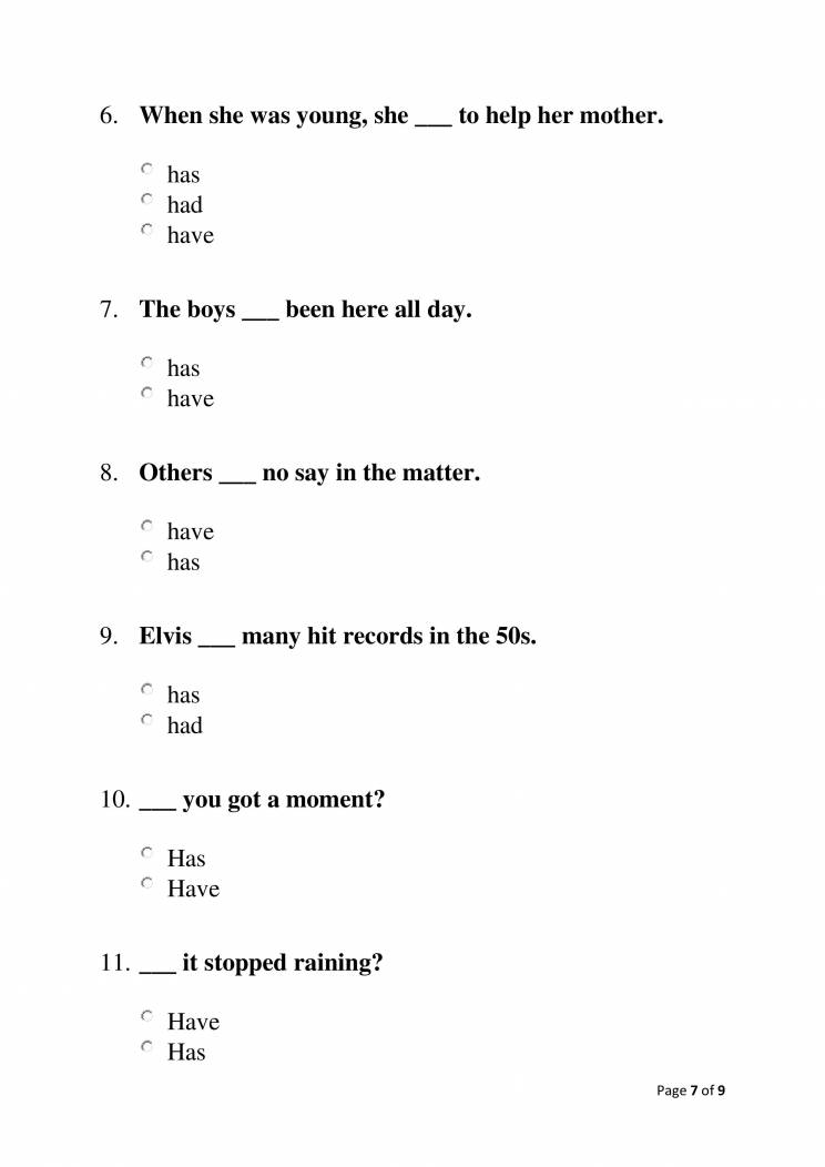 Note On Uses Of Have And Has - Notes - LearnPick India