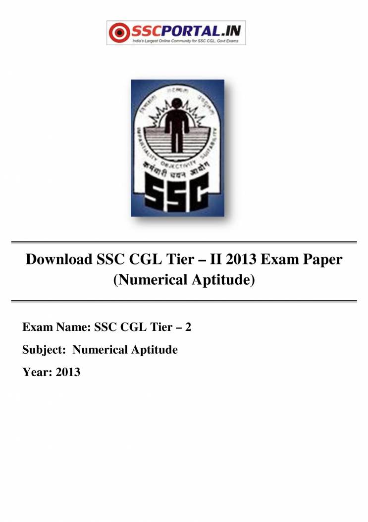 SSC Tier 2 Practice Set Link - Notes - LearnPick India