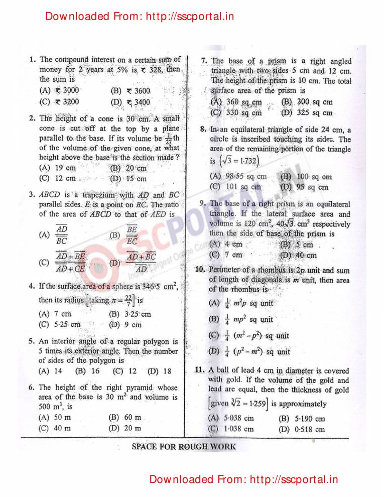SSC Tier 2 Practice Set Link - Notes - LearnPick India