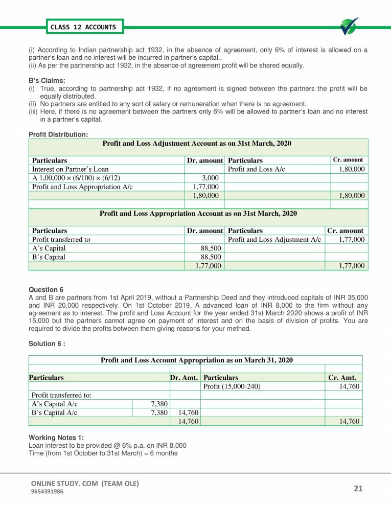 Class 12 Accounts - Fundamental Of Accounts - Notes - LearnPick India