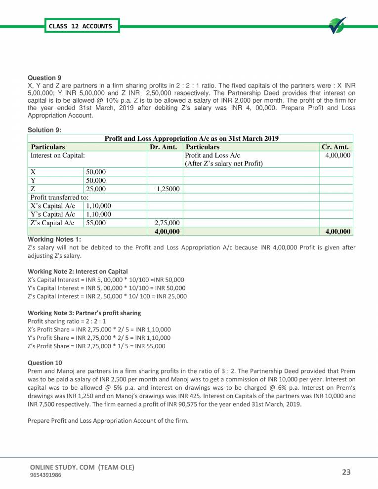 Class 12 Accounts - Fundamental Of Accounts - Notes - LearnPick India