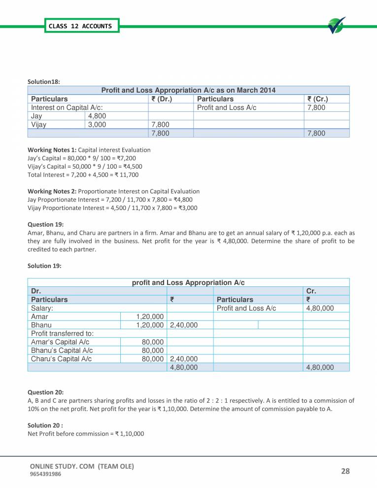 Class 12 Accounts - Fundamental Of Accounts - Notes - LearnPick India