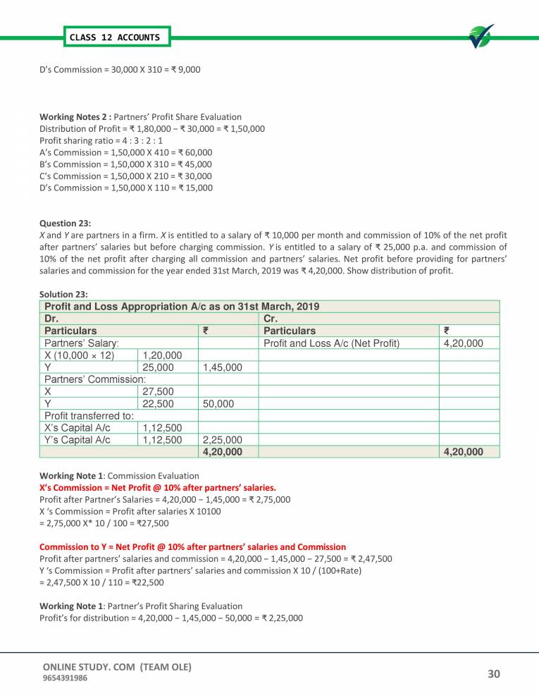 Class 12 Accounts - Fundamental Of Accounts - Notes - LearnPick India