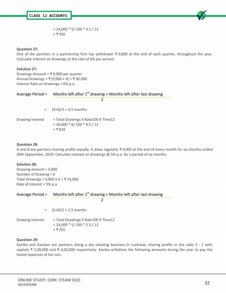 Class 12 Accounts - Fundamental Of Accounts - Notes - LearnPick India