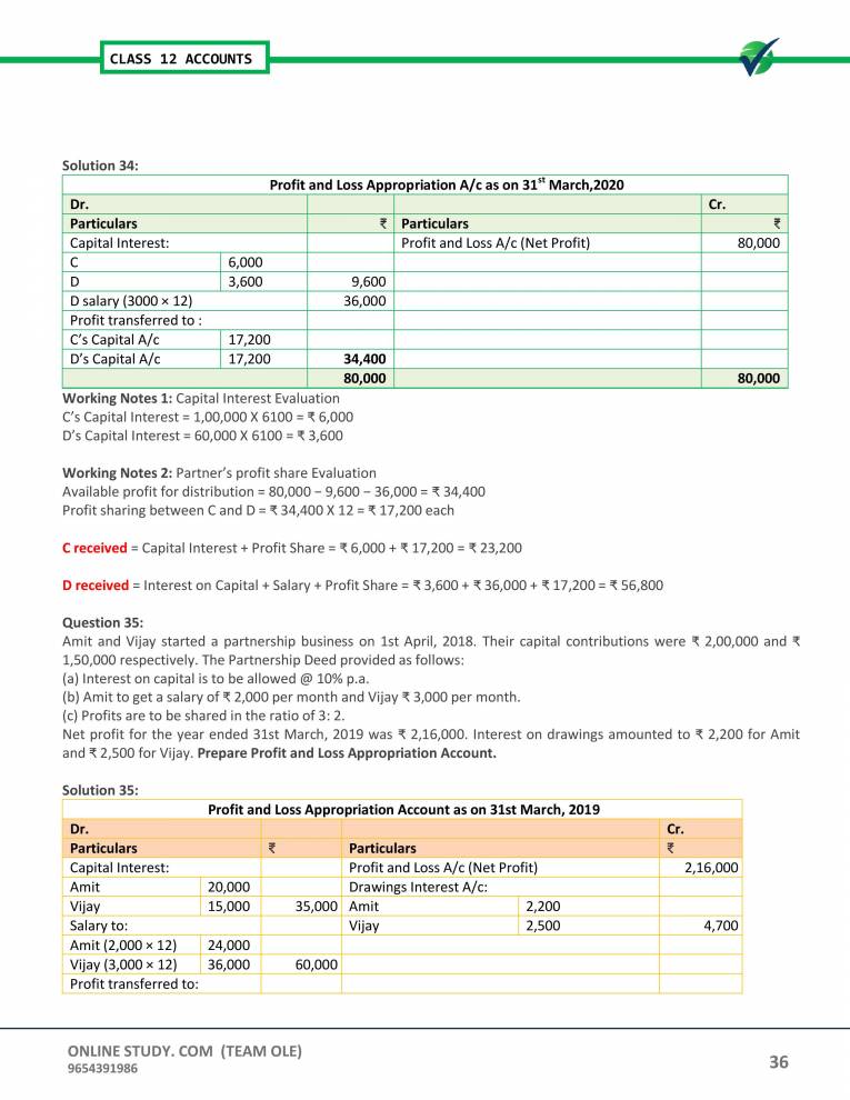 Class 12 Accounts - Fundamental Of Accounts - Notes - LearnPick India