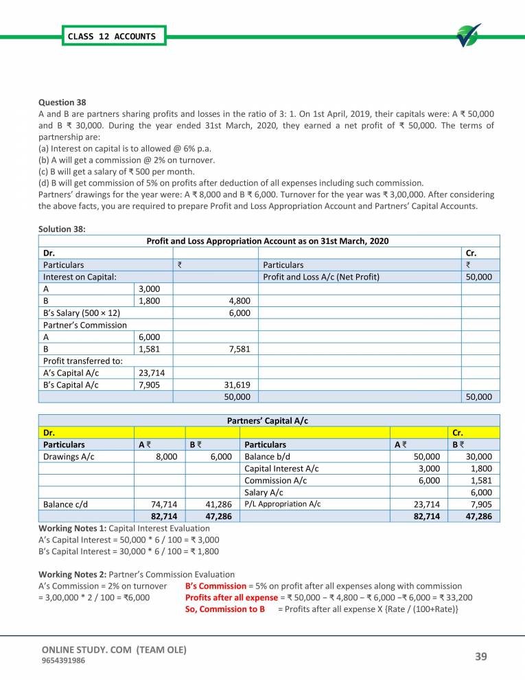 Class 12 Accounts - Fundamental Of Accounts - Notes - LearnPick India