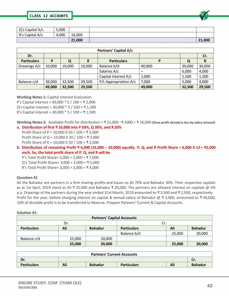 Class 12 Accounts - Fundamental Of Accounts - Notes - LearnPick India