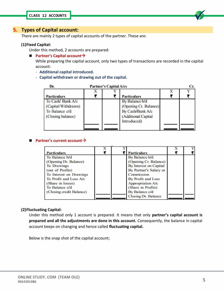 Class 12 Accounts - Fundamental Of Accounts - Notes - LearnPick India
