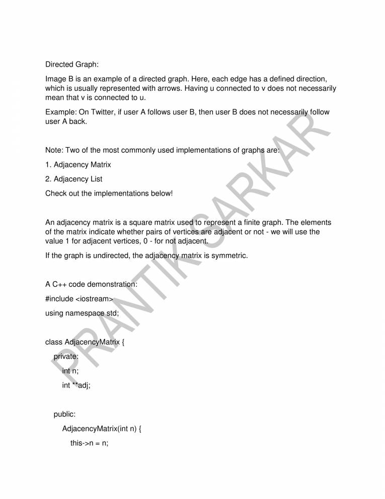 Notes On Graph - Notes - LearnPick India