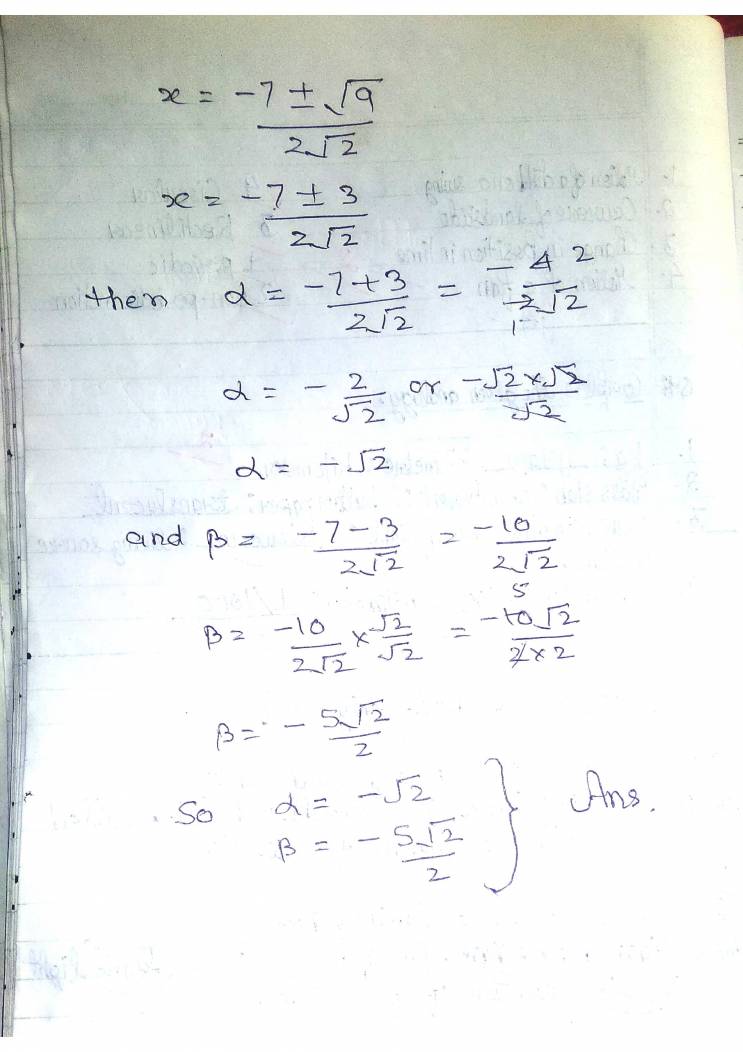 Notes On Solving Maths Algebra Problem - Notes - LearnPick India