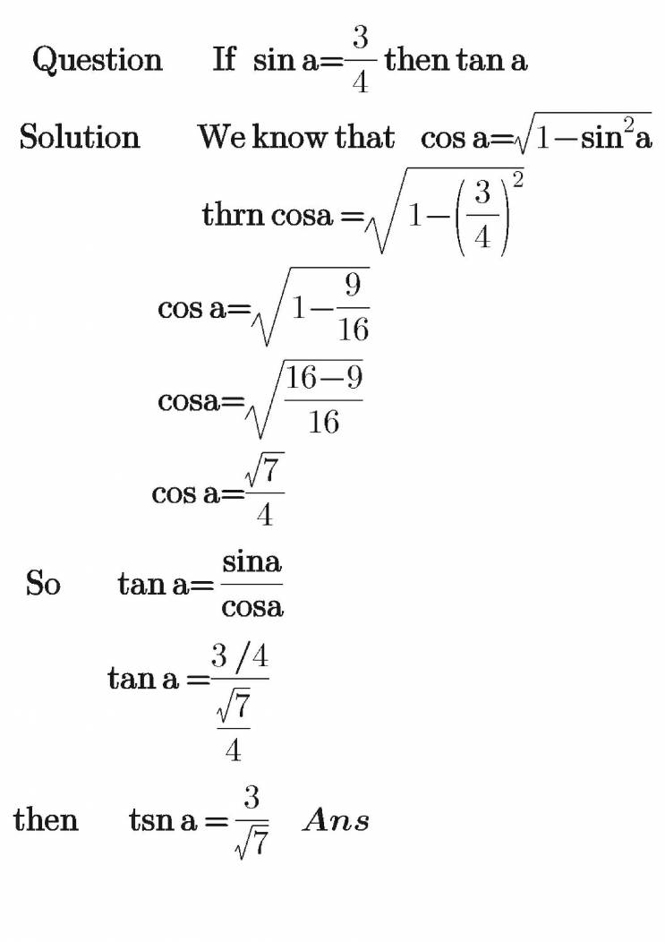 Notes On Trigonometric Ratios - Notes - LearnPick India