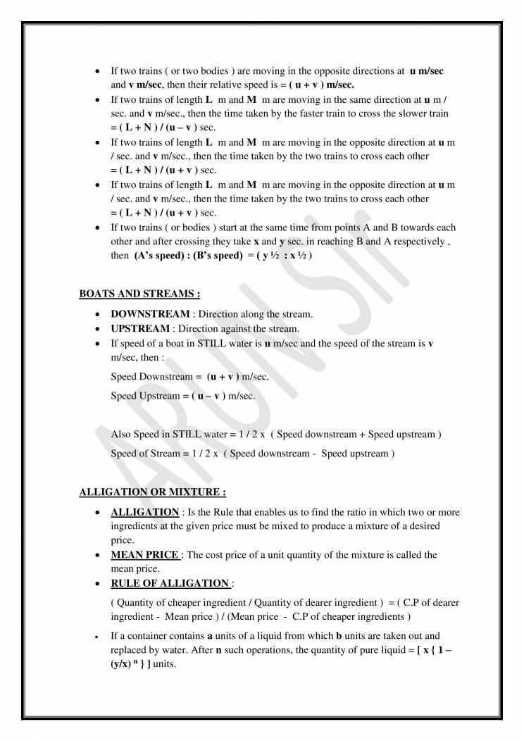 Quantitative Aptitude, Part - I - Notes - LearnPick India